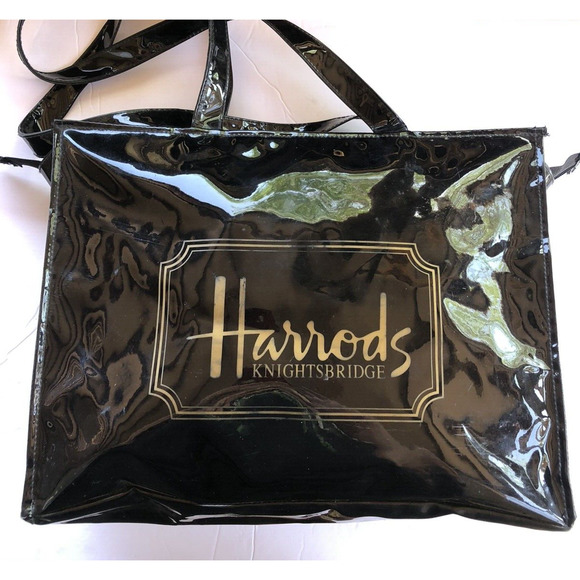 Harrods | Bags | Harrods Signature Logo Knightsbridge Shopper Tote Bag ...